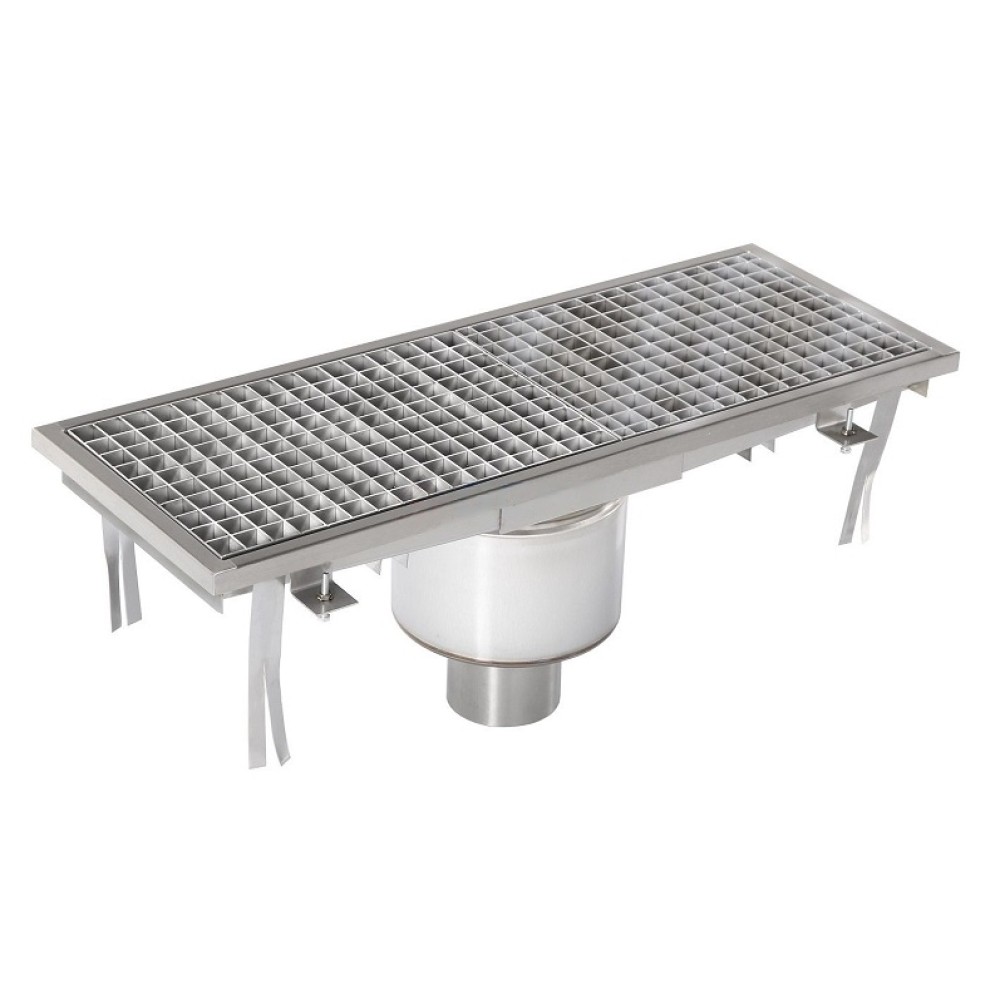3000 x 300 mm Drenažo kanalas su centriniu sifonu – Higienos standartai